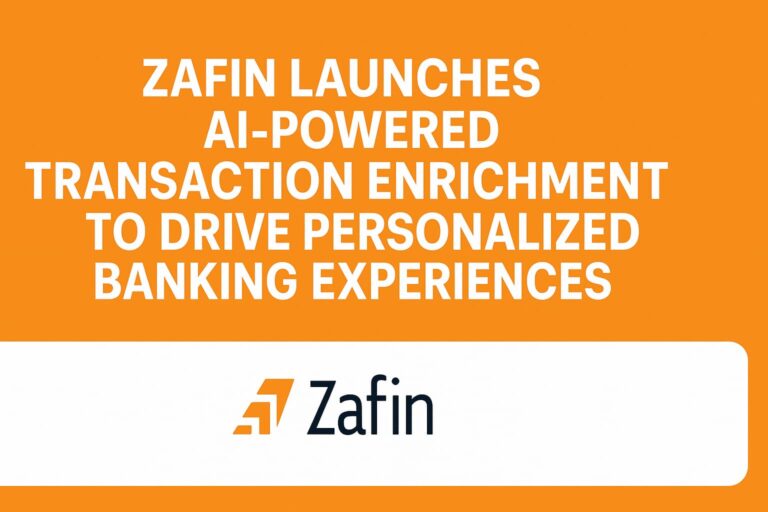 Zafin Launches AI-Powered Transaction Enrichment to Drive Personalized ...